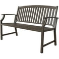 Grand Patio Rust-Resistant Outdoor Bench, Steel Yard Garden Furniture ...
