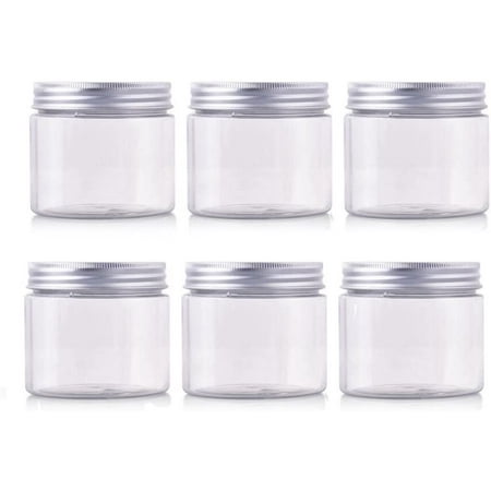50g/100g/150g PET Plastic Empty Cosmetic Containers Cases with ilver ...