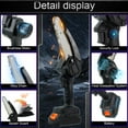 HDJ 6 inch Cordless Chainsaw with 2 Batteries, Portable One-Hand for ...