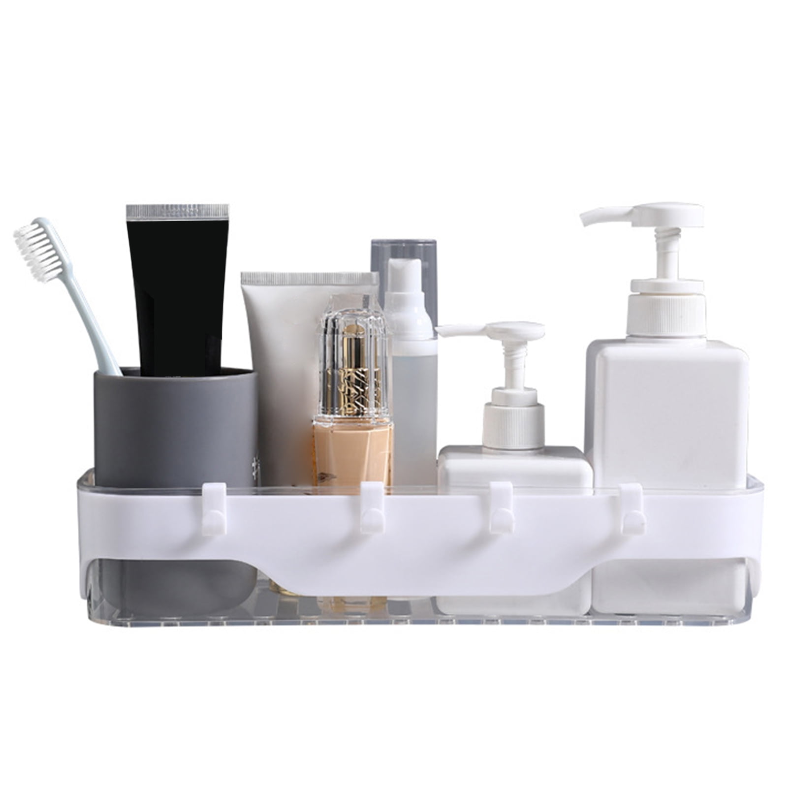 Click here for Zootealy Bathroom Shelf With Hooks Wall Mounted Sh... prices