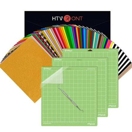 HTVRONT HTV Heat Transfer Vinyl Bundle: 66 Pack 12 x 10" Iron On Vinyl ...