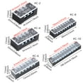 3/4/5/6/8 Position Terminals Block Wire Connector Fixed Wiring Board ...
