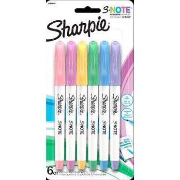 Sharpie S-Note Creative Markers, Highlighters, Assorted Colors, Chisel ...