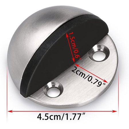 5 Door Stops, Oval Door Stop, Solid Stainless Steel Half Moon to ...