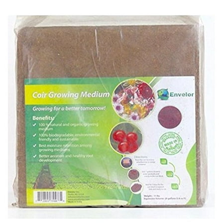 Envelor Home and Garden 10 Lbs. Organic Coco Block Coir Brick Coconut ...