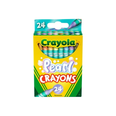 Crayola Pearl - Crayon - for dark paper, light paper - assorted pearl ...