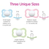 MAM Air Day & Night Pacifiers (3 pack), MAM Sensitive Skin Pacifier 6+ Months, Glow in the Dark ...
