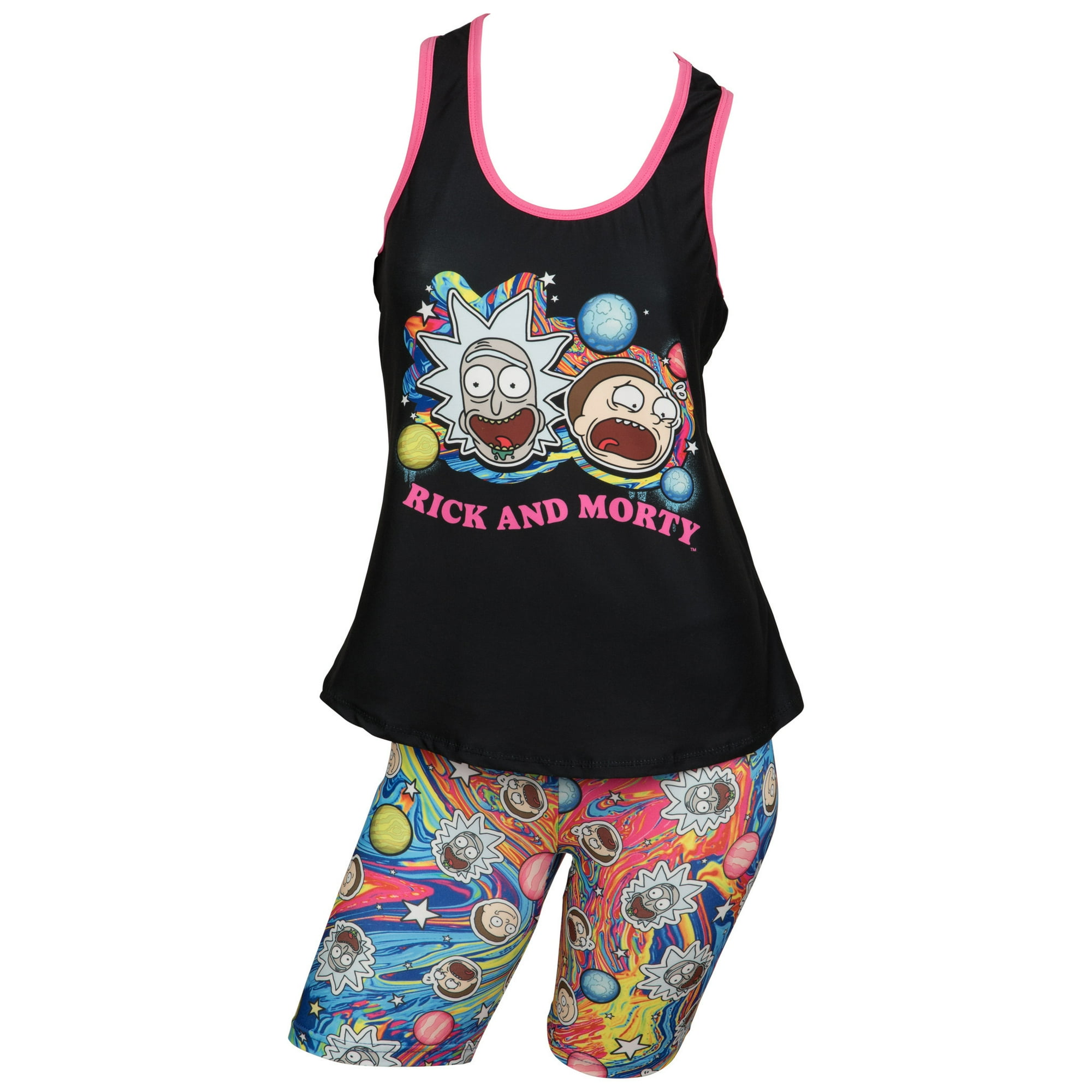 Click here for Rick And Morty Shroomy Swirls Racer Back Tank And... prices