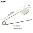 10 Pieces 5" Extra Large Safety Pins Big Stainless Steel Heavy Duty for ...