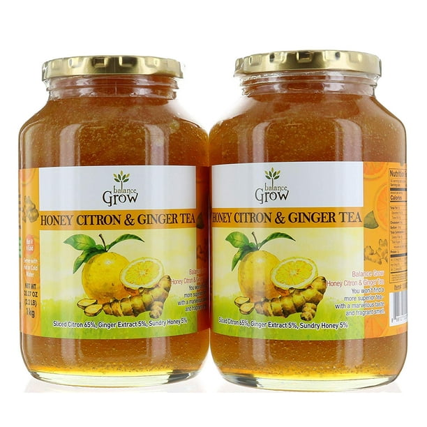 Balance Grow Honey Citron & Ginger Tea 2.2 lb (Pk of 2) - Walmart.com