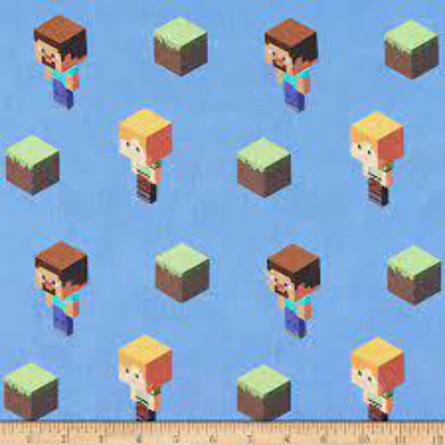 Minecraft Alex and Steve Toss Cotton Fabric - Walmart.com