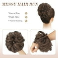 Messy Bun Beach Blonde Hair Piece Human Hair Blonde – Natural Soft Updo ...