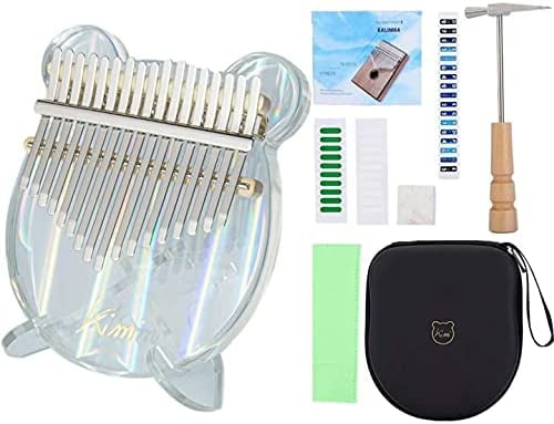 Rainbow Kalimba Keys Thumb Piano Acrylic Kalimba Thumb Piano Reflecting ...