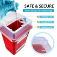 Sharps Container for Home & Professional Use - 3 Pack Needle Disposal ...