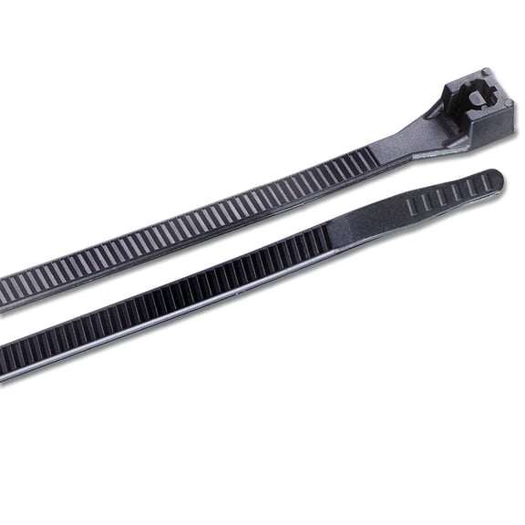 GB Gardner Bender 45-308UVB 8" Black Heavy Duty UV Resistant Cable Ties ...