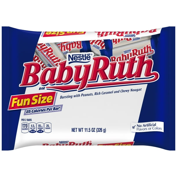 Nestle Baby Ruth Candy Bars Fun Size, 11.5 Oz. - Walmart.com - Walmart.com