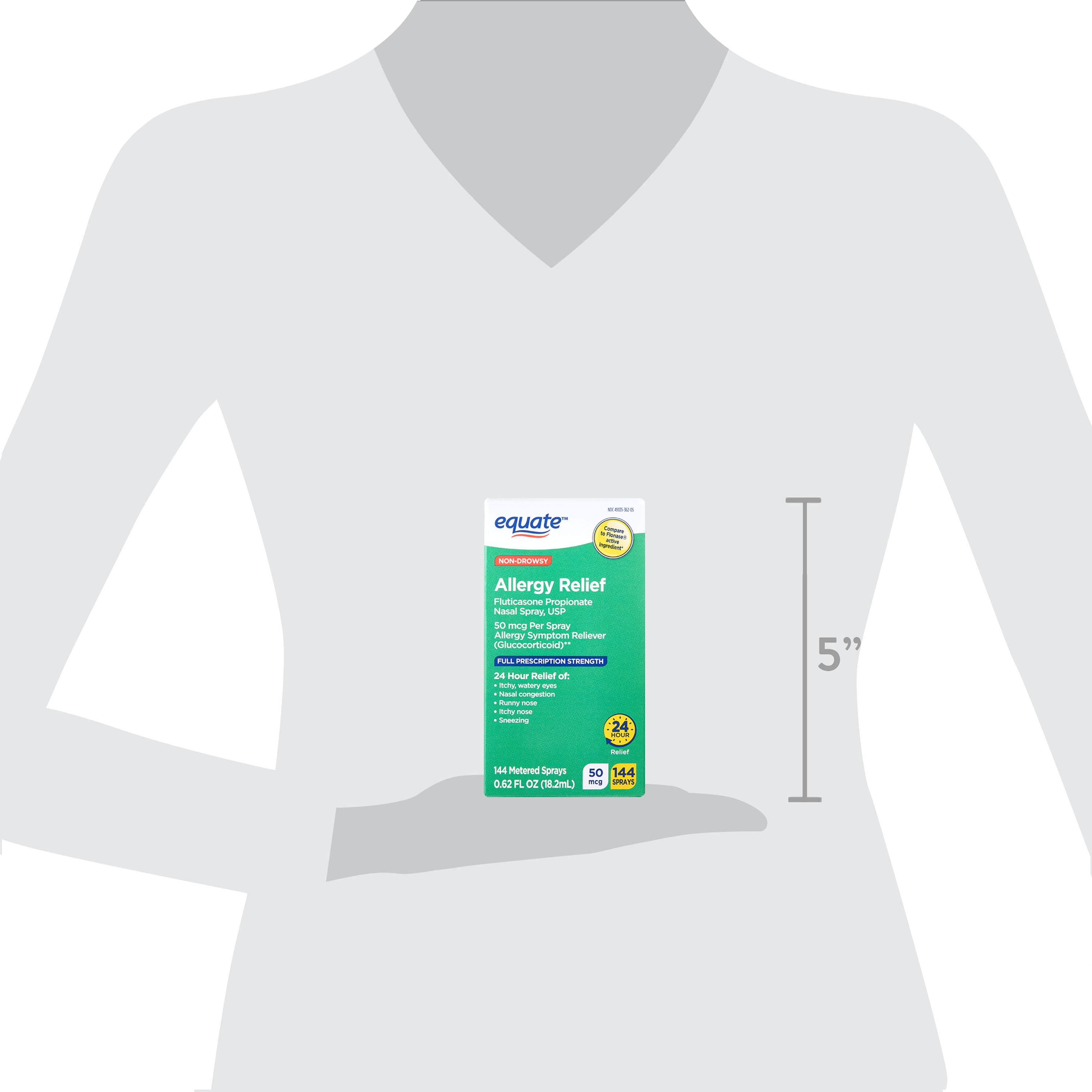 Buy Equate Non-Drowsy Allergy Relief Spray Fluticasone Propionate ...