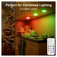 LED Puck Lights with Remote Control, RGB 13 Color Changing Under ...