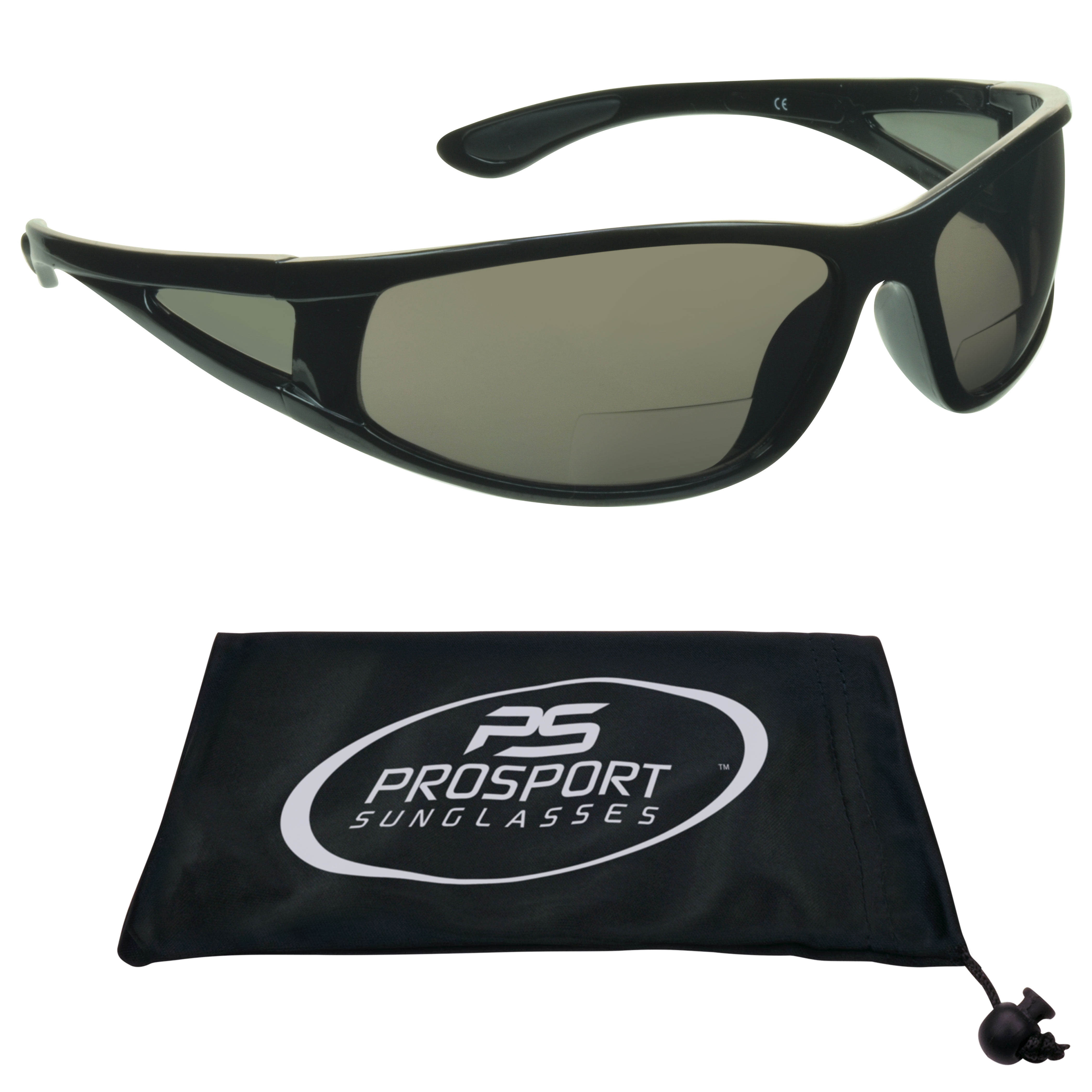 proSPORT BIFOCAL Sunglass Reader Sport Wrap Around Gray Lens Men Women ...