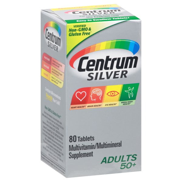Centrum Silver Multivitamin for Adults 50 Plus, Multivitamin ...