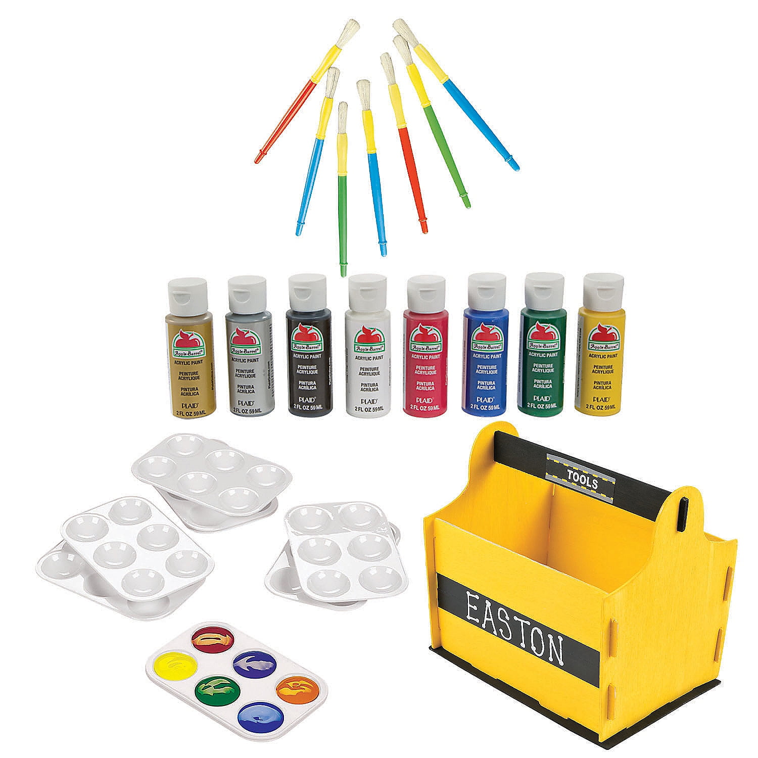 DIY Unfinished Wood Tool Box Decorating Kit, Craft Kits, Birthday ...