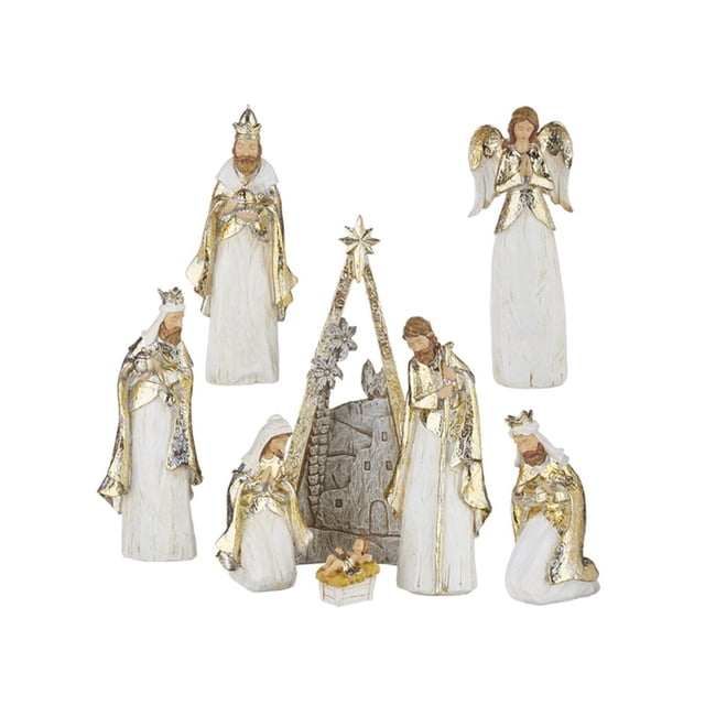 Raz Imports 2021 Oh Holy Night 11.5-inch Nativity Figurine, Set of 8 ...