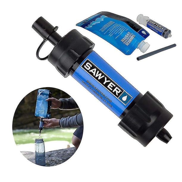 Mini Water Filtration System Portable Survival Water Purifier Straw ...