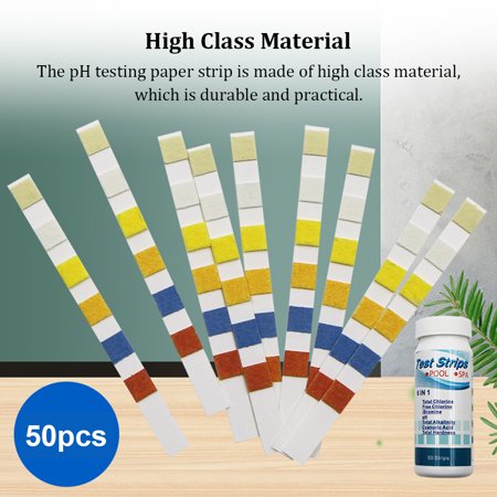 50 Pieces Swimming Pool pH Tester Household Liquid Test Tool Meter ...