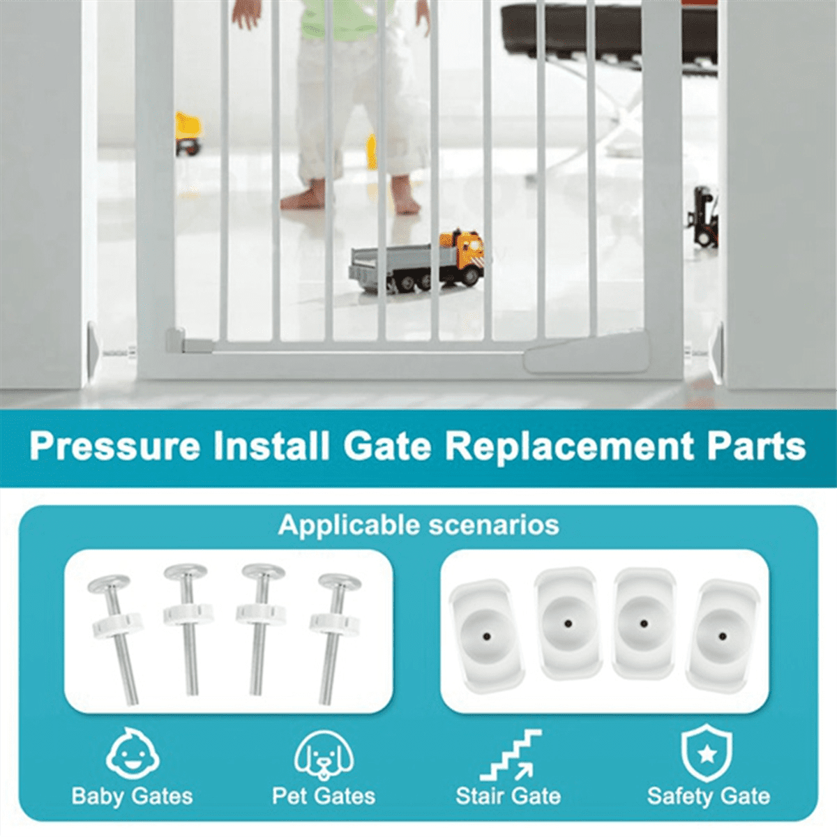 Click here for Unbranded 4pcs Gate Threaded Spindle Rod Pressure... prices