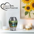 VALERASH Waterfall Tiny Funeral Urns for Human Ashes Adult Man - Mini ...