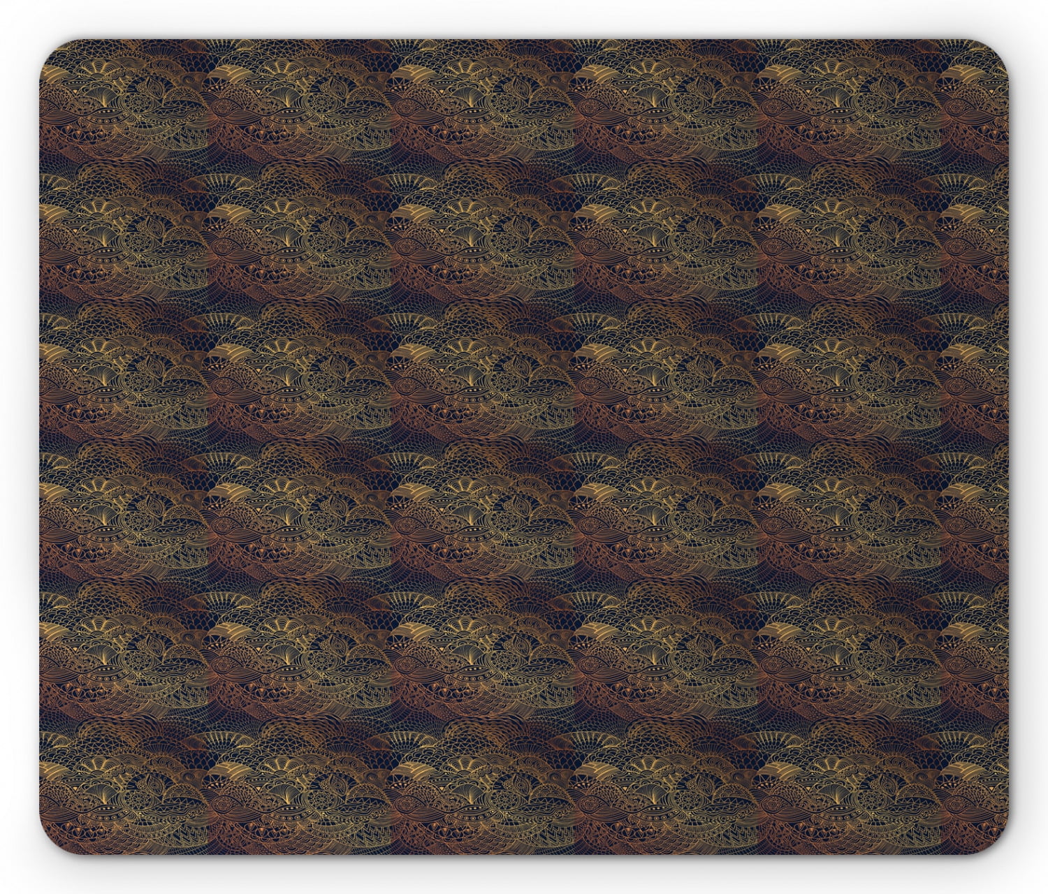 Ethnic Mouse Pad, Alchemy Far Eastern Traditional Culture Sun Waves ...