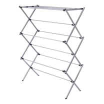 Mainstays Expandable Steel Clothes Drying Rack, White - Walmart ...