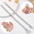 Aluminum Curb Chain Bag Shoulder Straps with Alloy Swivel Clasps for ...