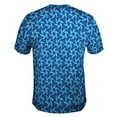 Blue Sky Red Waves Murano Pattern Mens T-Shirt All Over Print - Walmart.com