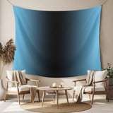 Blue Black Ombre Tapestry for Bedroom Wall Hanging Tapestry, Modern ...