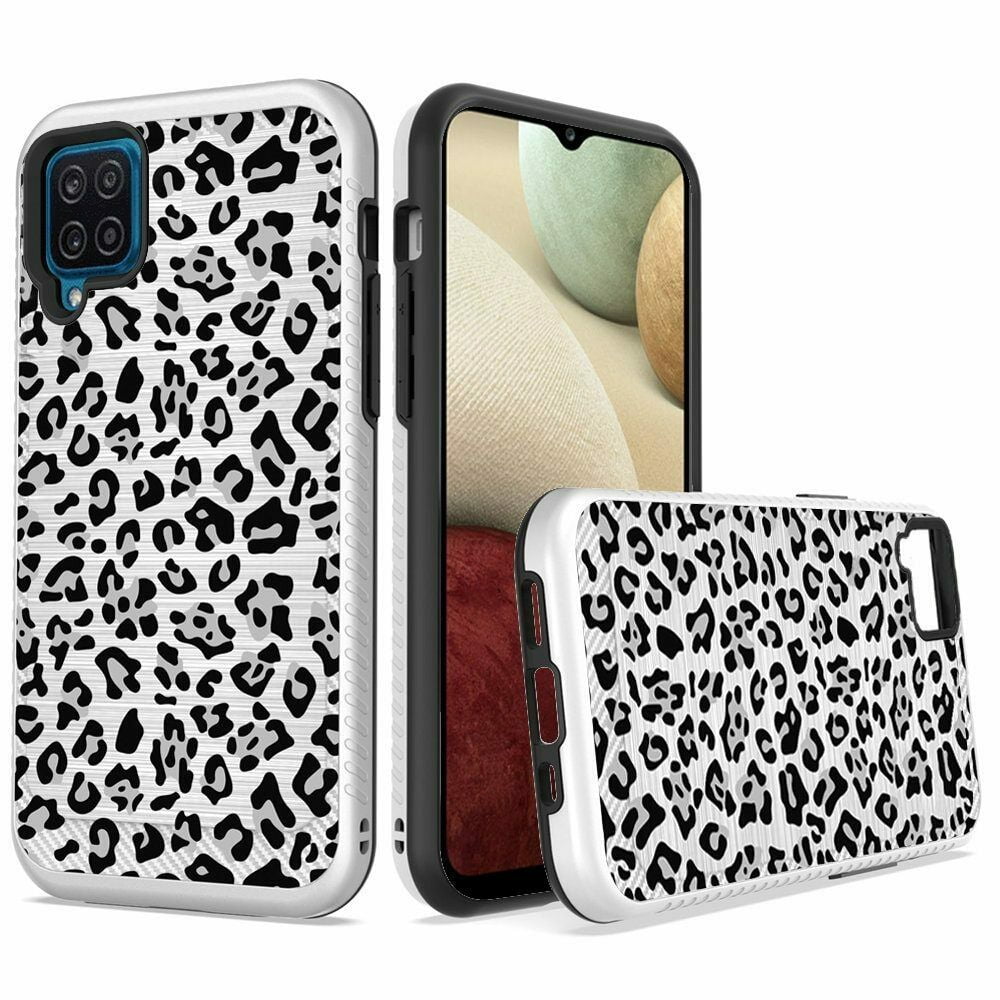 Kaleidio Case For Samsung Galaxy A12 5G [Metallic Armor] Lightweight Hybrid [Shockproof] 2-Piece ...