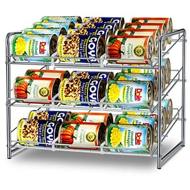 Organize It All Deluxe 3 Tier Can Storage Rack in Chrome - Walmart.com