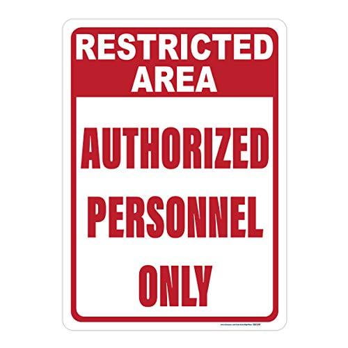 Printable Authorized Personnel Only Signs