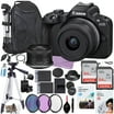 Canon EOS R50 4K Mirrorless Camera Bundle with RF-S 18-45mm Lens ...
