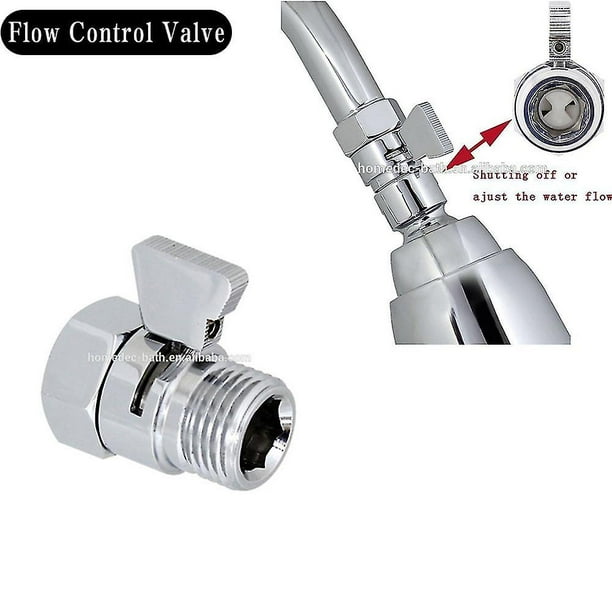 Shower Flow Rate Adjust Valve, Angle Simple Brass Construction Bath ...