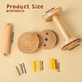 2 Pieces Rattan Curtain Tiebacks Boho Wood Curtain Holdbacks Wall ...