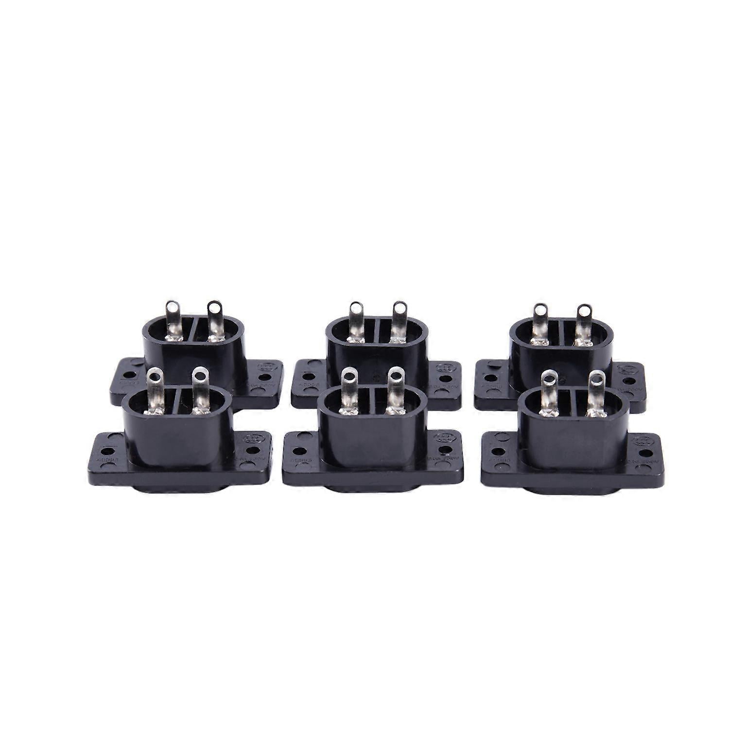6 x AC 250V 2.5A IEC320 C7 Socket Solder Cup Pins Power Connector ...