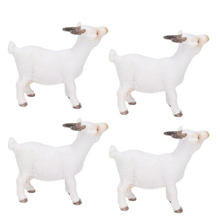 Goats Figures,4pcs Goat Figurines Set Farm Animals Model Farm Animals ...