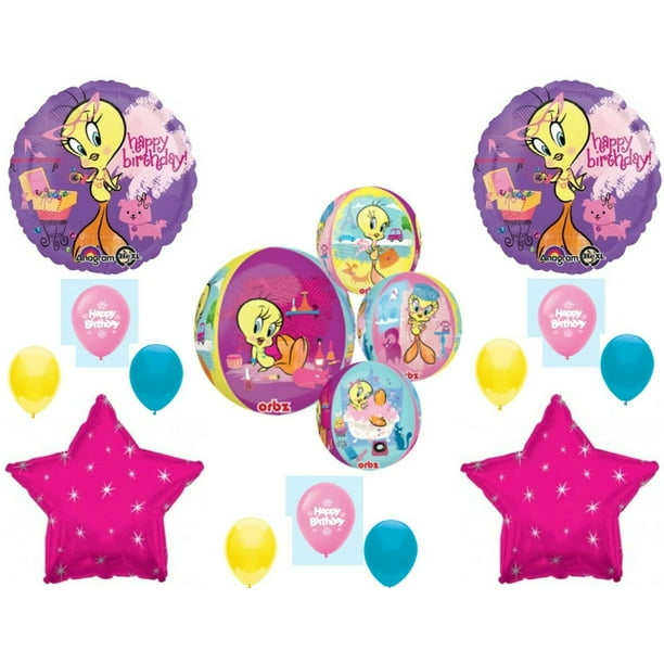 TWEETY BIRD Pampered Spa Day Shopping Birthday Party Balloons ...