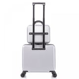 2 Piece Travel Luggage Set, Hard Shell Suitcase with Spinner Wheels, 18 ...