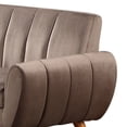 BenJara Lynn 2 Piece L Shaped Sectional Sofa, Mid Century, Velvet ...