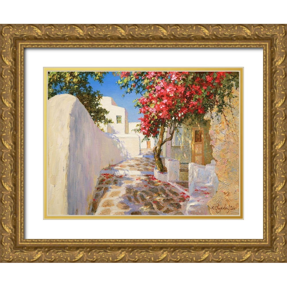 Obuchovsky, Yury 24x19 Gold Ornate Wood Framed with Double Matting Museum Art Print Titled ...