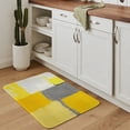Abstract Street Art Front Door Mat Indoor Entrance, Yellow Gary Color ...