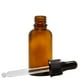 Amber Glass Bottle - 30 ml (1 fl oz) w/ Glass Dropper - Pack of 6 ...