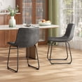 Aufeile 18" PU Leather Dining Chairs Set of 2 – Modern Counter Height ...